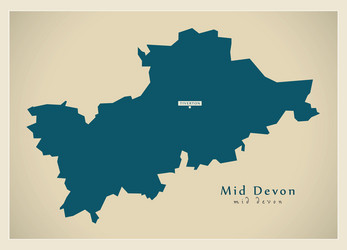 Devon county england uk black map with white Vector Image