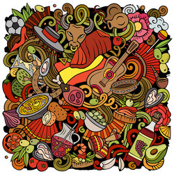 Spain Doodles Element Vector Images (over 270)