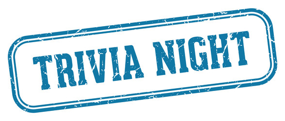 Trivia stamp trivia rectangular stamp on white Vector Image