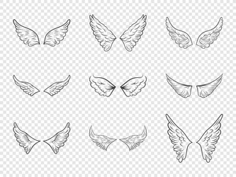 Angel Wings Template Outline