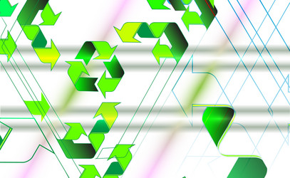 Environmental abstract background recycle ecology Vector Image