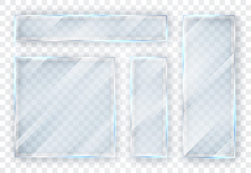 Glass plate texture effect window plastic Vector Image