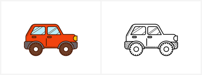 Car Colouring Pages Vector Images (over 430)