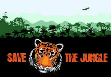 Save Tiger Poster Vector Images (over 180)