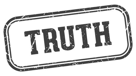 Truth stamp truth rectangular stamp on white Vector Image