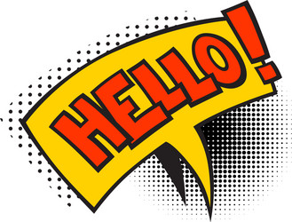 Pop art style sticker Royalty Free Vector Image