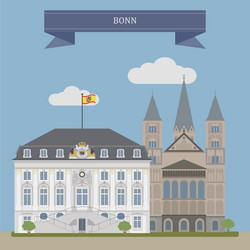 Beautiful detailed linear cityscape collection Vector Image