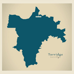 Modern map - city of exeter district uk Royalty Free Vector