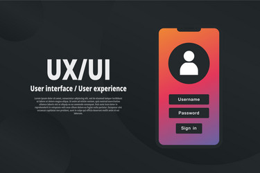 User interface design concept interface Royalty Free Vector
