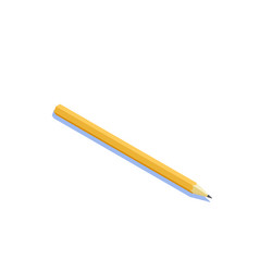 Yellow pencil design Royalty Free Vector Image