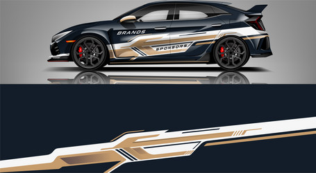 Pinstriping vehicle graphic decorative vinyl Vector Image