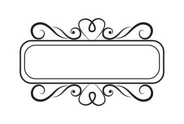 Blank template for text isolated box Royalty Free Vector