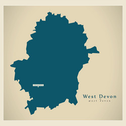 Devon county england uk black map with white Vector Image