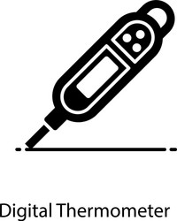 Digital thermometer Royalty Free Vector Image - VectorStock