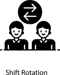 Employee shift Royalty Free Vector Image - VectorStock