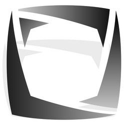 Generic square element frame segmented Royalty Free Vector