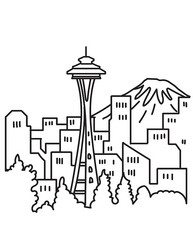 Seattle Space Needle Vector Images (over 100)