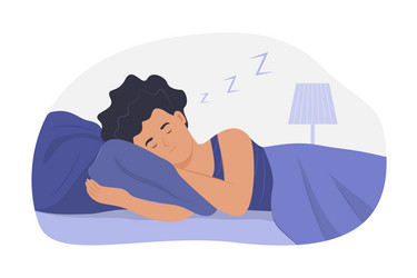 Woman sleep Royalty Free Vector Image - VectorStock