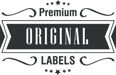 Premium original labels Royalty Free Vector Image