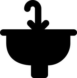 Wash basin Royalty Free Vector Image - VectorStock