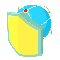 Roman shield icon isometric rectangular Royalty Free Vector