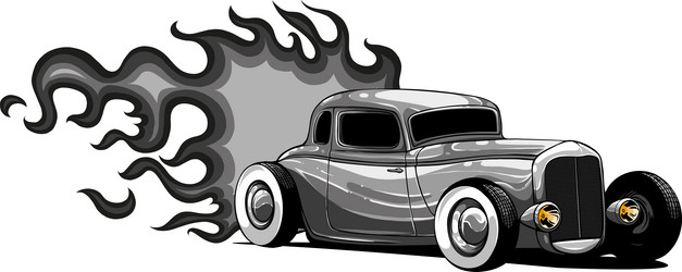 Hot rod Royalty Free Vector Image - VectorStock