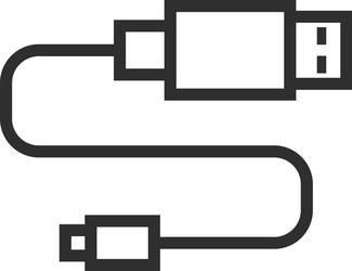 Usb micro receiver information sign Royalty Free Vector