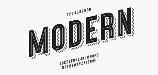 Original bold font white color Royalty Free Vector Image