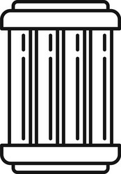 Tablet molecule icon outline lab research Vector Image