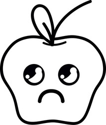 Sad Apple Face Vector Images (over 200)
