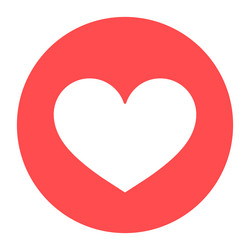 Love button icon set in black and red Royalty Free Vector