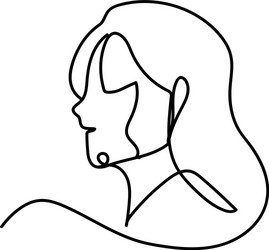 Line Drawing of Womans Head Profile Vector Images (over 3,100)