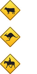 Animal Road Signs Vector Images (over 3,000)