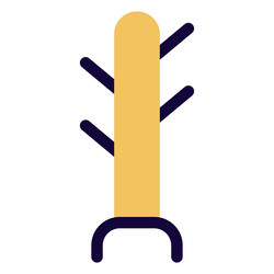 Wooden clothes stand for hanging laundry Vector Image