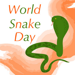 World snake day Royalty Free Vector Image - VectorStock
