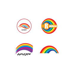 Rainbow logo Royalty Free Vector Image - VectorStock