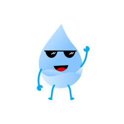 Water character designs with funny and cute Vector Image