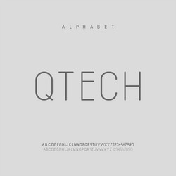 Elegant minimalis modern alphabet letter or font Vector Image