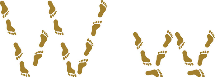 Footprint Font Alphabet Vector Images (over 380)