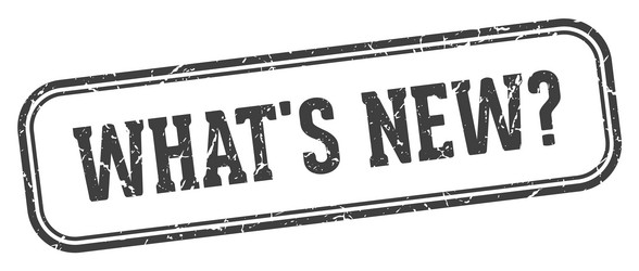 Whats new stamp whats new rectangular stamp on Vector Image