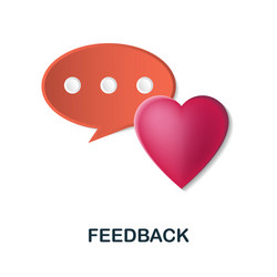Positive feedback icon monochrome simple customer Vector Image