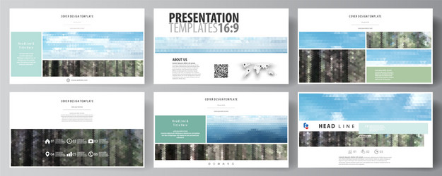 Business templates in hd format for presentation Vector Image