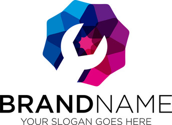 Handyman tool kit icon logo Royalty Free Vector Image