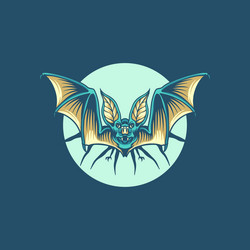 Flying bat Royalty Free Vector Image - VectorStock