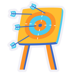 Bullseye arrow aim goal target objective purpose Vector Image