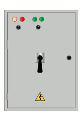 Electrical box industrial control Royalty Free Vector Image