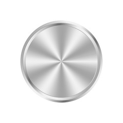 Bronze circle plate background metal round Vector Image