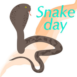 World snake day Royalty Free Vector Image - VectorStock