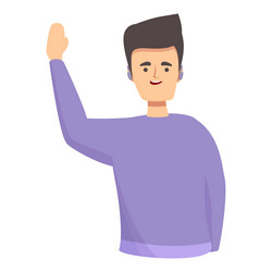 Student deaf icon cartoon disabled people Vector Image