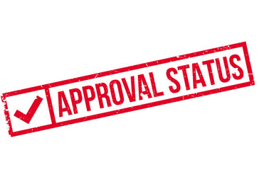 Approval status rubberstamp Royalty Free Vector Image